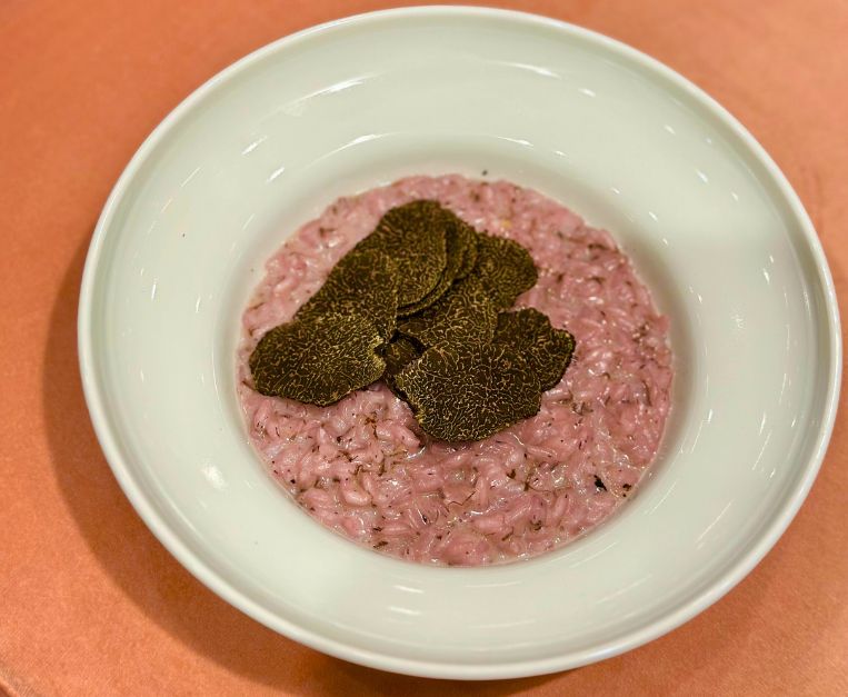 Risotto al tartufo Riso Rosa Puro Origini • Food and Wine Italia